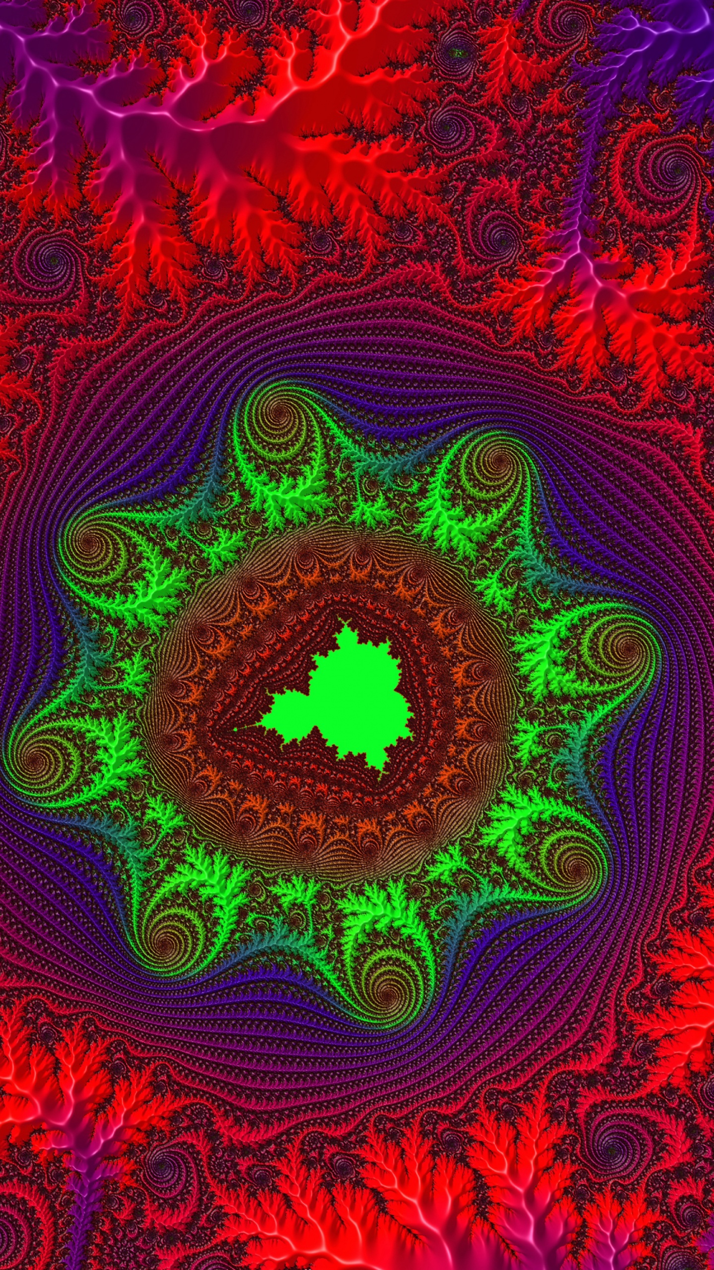 Обои фрактал, узор, фрактальное искусство, симметрия, фигура для Google Pixel XL, Meizu Pro 7 ...